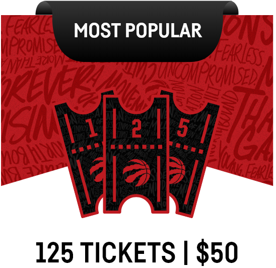 50/50 Tickets – Raptors 50|50